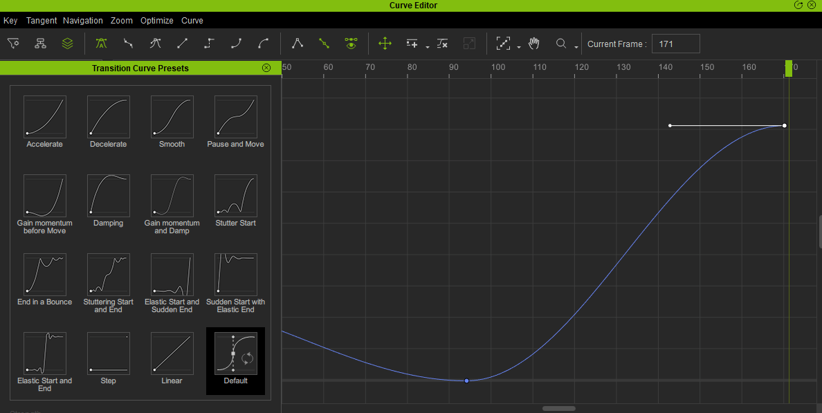 Why can’t I manipulate the curve tangents for the keys inside the Curve Editor?